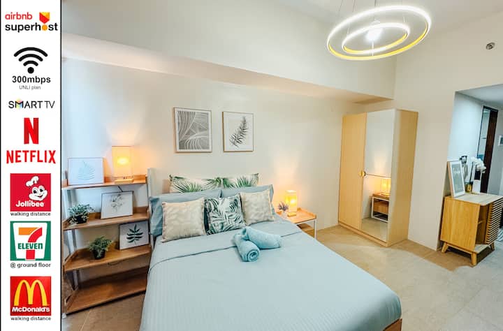 Cozy Condo 1012 Near It Park 300mbps+netflix - Cebu