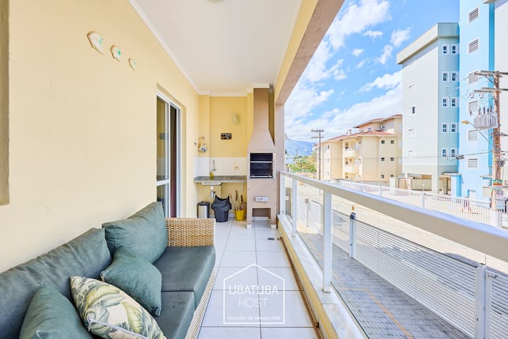 Itaguá 3 Dorms Espaçoso -  Ar - Wifi - 2 Vagas - Ubatuba