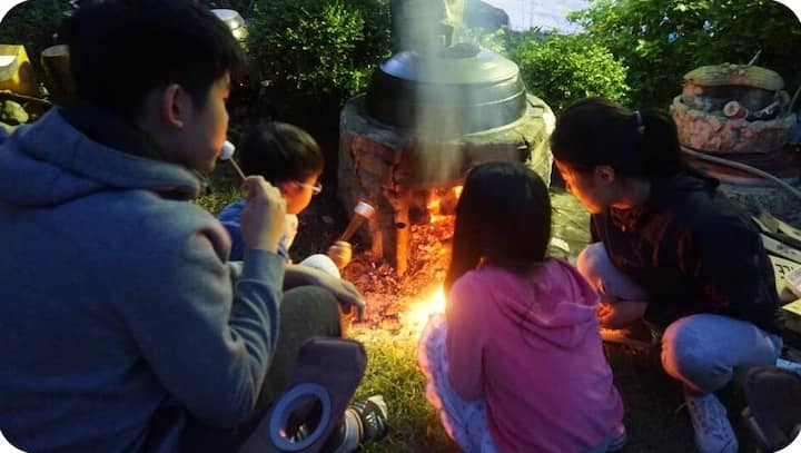 쉬자! 강따라 물따라 외딴집.촌캉스. 불멍.노래방. - 양평읍