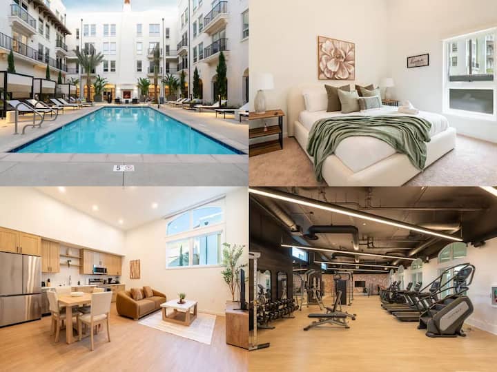 Modern King 1b1b｜pool & Spa｜smart 4k Tvs All Room - Upland, CA