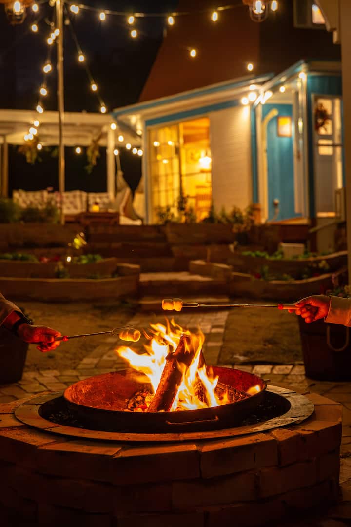 北欧フェアリーキャビン高島｜琵琶湖近く｜箱館山ビュー・焚き火Ok・ペット可 - 琵琶湖