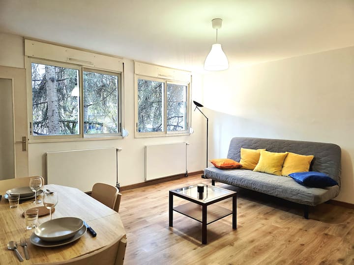 Grand Studio Cosy Aux "Gratte Ciel" - Villeurbanne