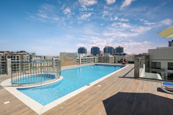 Cocon à Arjan Avec Rooftop, Piscine, Gym, Parking - Dubai
