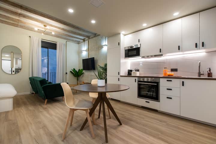 Brand New Studio Old Town Boqueria Ramblas Ac/wifi - Barcelone