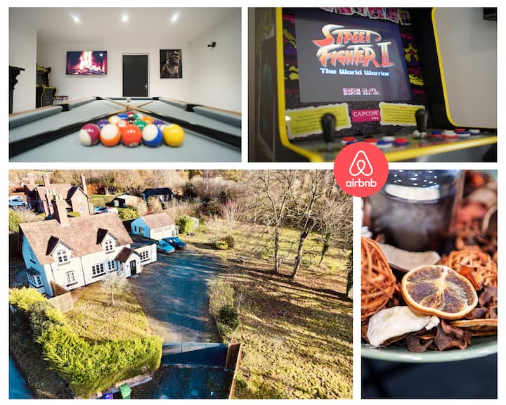 Hen & Stag Parties Welcome! - Sleeps 12-games Room - Ironbridge