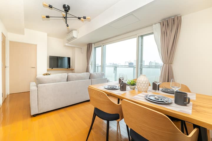 Sapporo&susukino/sta.5min/2br_3 Beds/50㎡/max 6ppl - 北海道