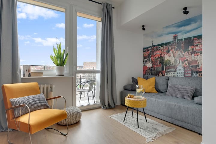 Staromiejskie Retro Apartment | Balcony - Gdańsk