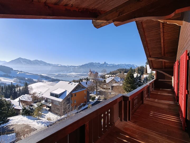 Panorama-wohnung Mit Balkon & Alpenblick - Thun