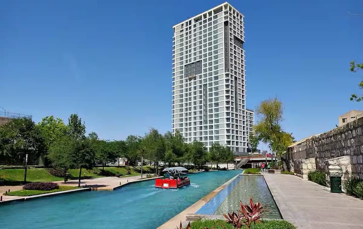 Depa En Vitant Santa Lucía Con Vistas Al Río - 몬테레이