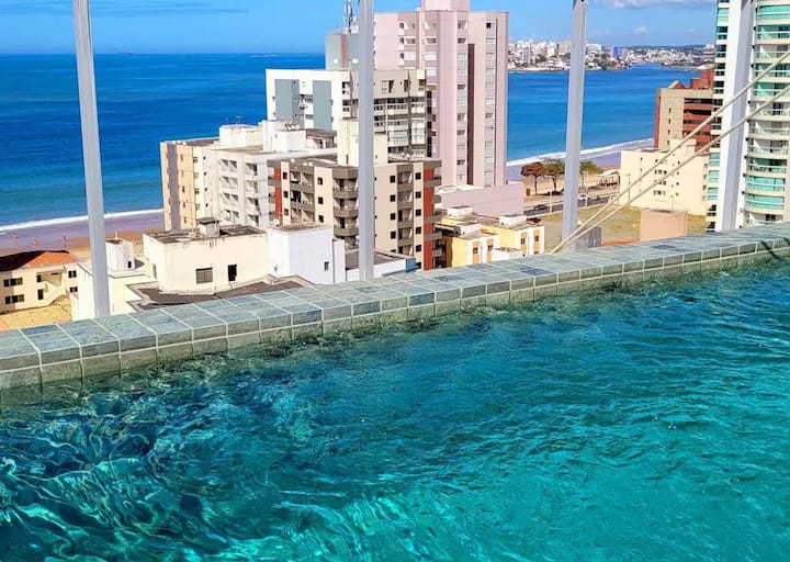 No Coração Da Praia Do Morro! Pague Em 6x! Piscina - Guarapari