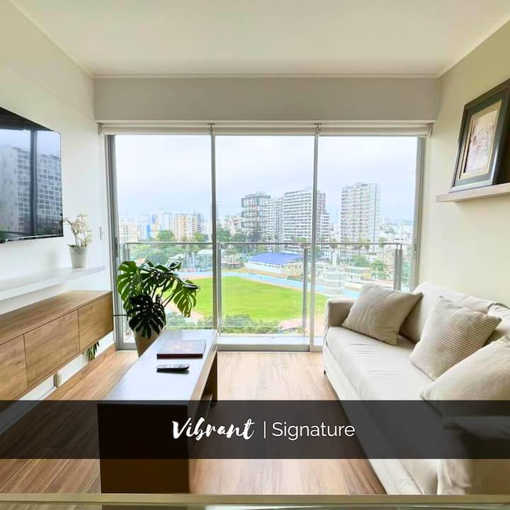 V* | Disfruta Barranco En 1b Moderno Con Vista - Pérou