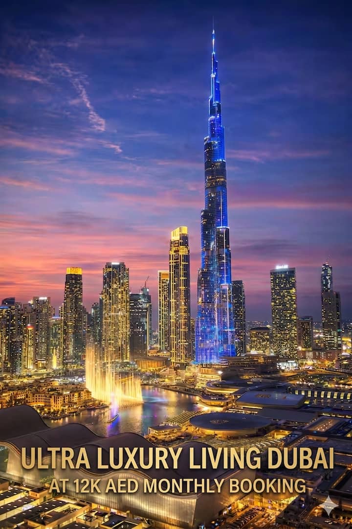 Burj Khalifa & Dubai Mall View | Downtown Stay - Dubai