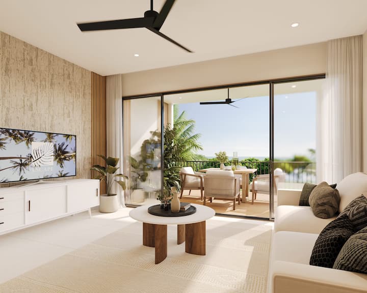 Beachside 2br W/ Sky-pool, Bbq & Ocean Glimpse - Barbados