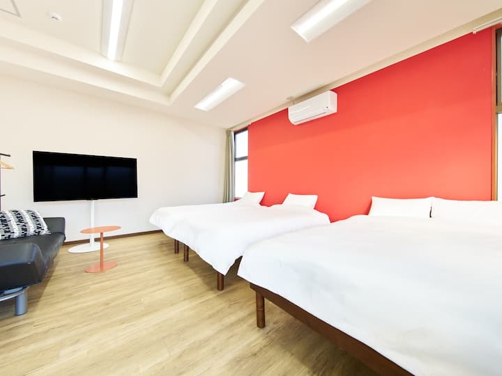 【201】スーパー近く！キッチン・洗濯機完備で長期滞在も安心／駐車場無料。23㎡　【全室禁煙】 - 신구시