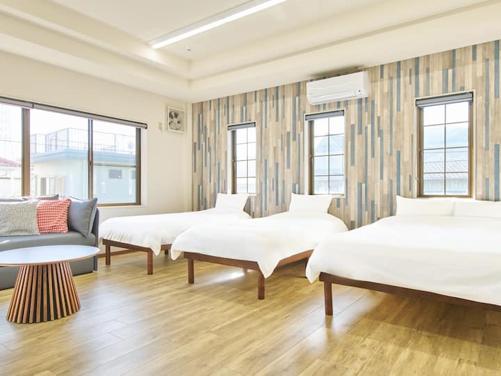 【202】スーパー近く！キッチン・洗濯機完備で長期滞在も安心／駐車場無料。27㎡　【全室禁煙】 - 신구시