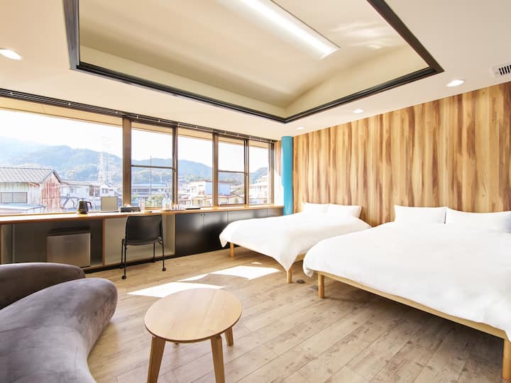 【204】スーパー近く！キッチン・洗濯機完備で長期滞在も安心／駐車場無料。25㎡　【全室禁煙】 - 신구시