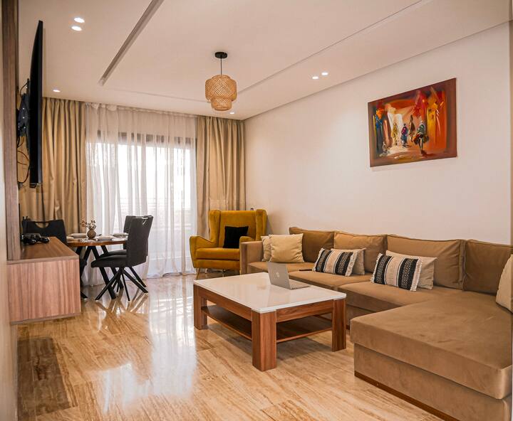 Appartement Moderne Calme à Agadir, 2 Balcons, Ps4 - Agadir