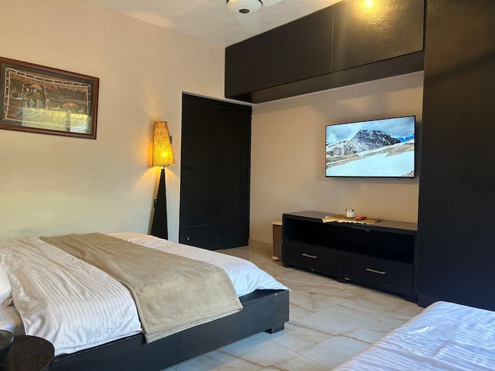 Private Backyard & Parking | Kitchen | 1br Villa - Karachi