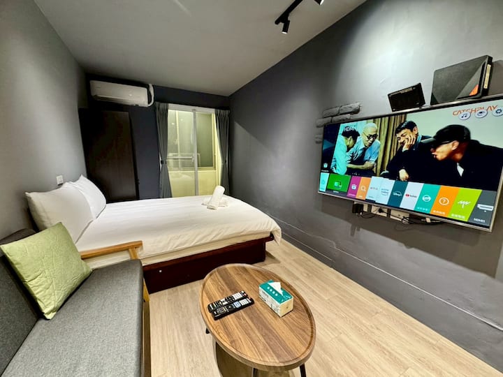 Nje302南京三民捷運站/饒河夜市/民生社區/南京公寓市場/適合商務情侶旅行 - 基隆市