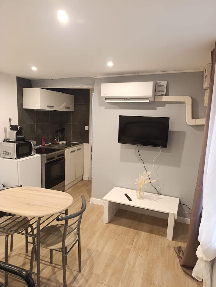 Studio Charmant Avec Lit Double Et Clim. - Sedan