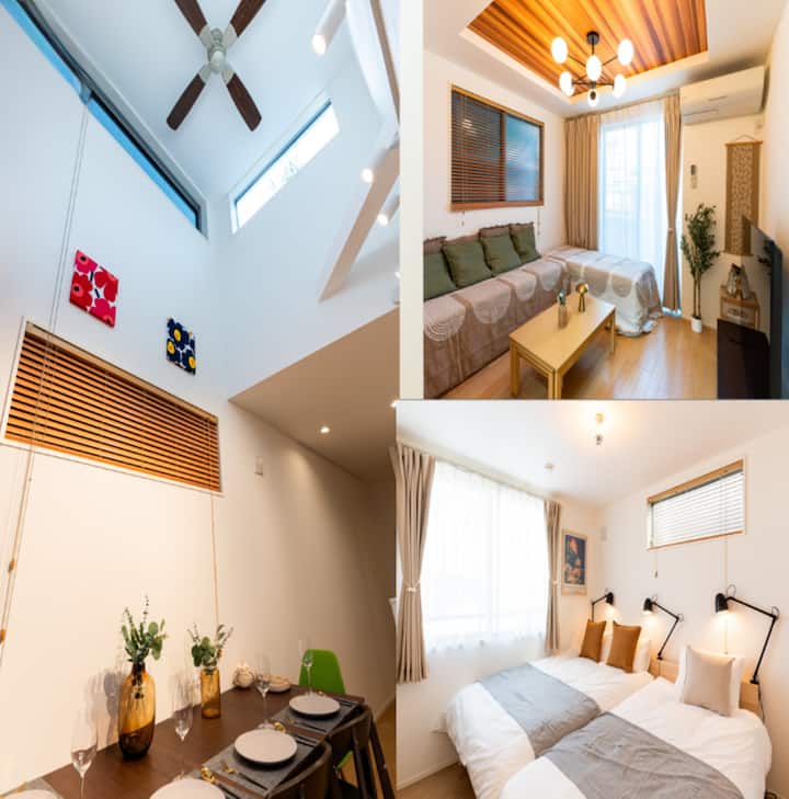 広々貸切120㎡、ベッド10台15名、築浅、スカイツリーまで電車で4分。バスルーム&シャワールーム。 - Asakusa