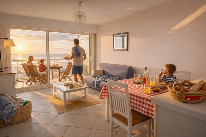 Vue Mer Imprenable | 2 Chambres | Balcon & Wifi - Cucq