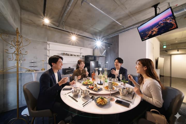 【Sweet Room】カラオケ付き！4ベッド｜博多駅徒歩13分最大8名様の広々62㎡ステイ - Fukuoka