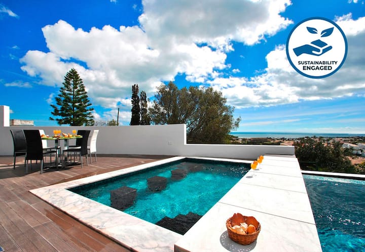 Stunning Sea View Villa W/ Infinity Pool & Jacuzzi - Albufeira