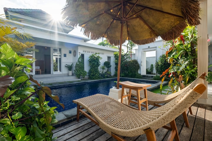 Modern Boho Villa,10 Min To Beach, Private Pool - Bali