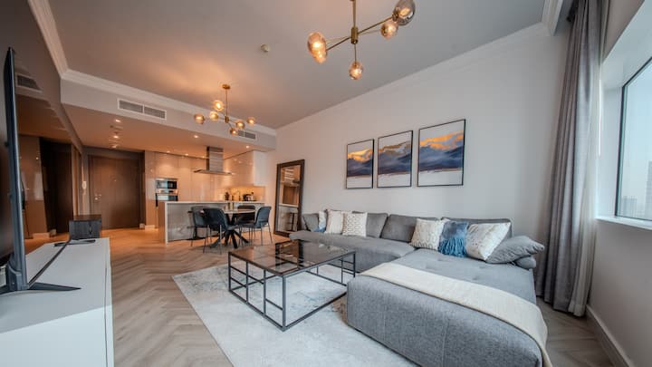 Casa Marina - Great View & Pool, Fully Equipped - Dubaï