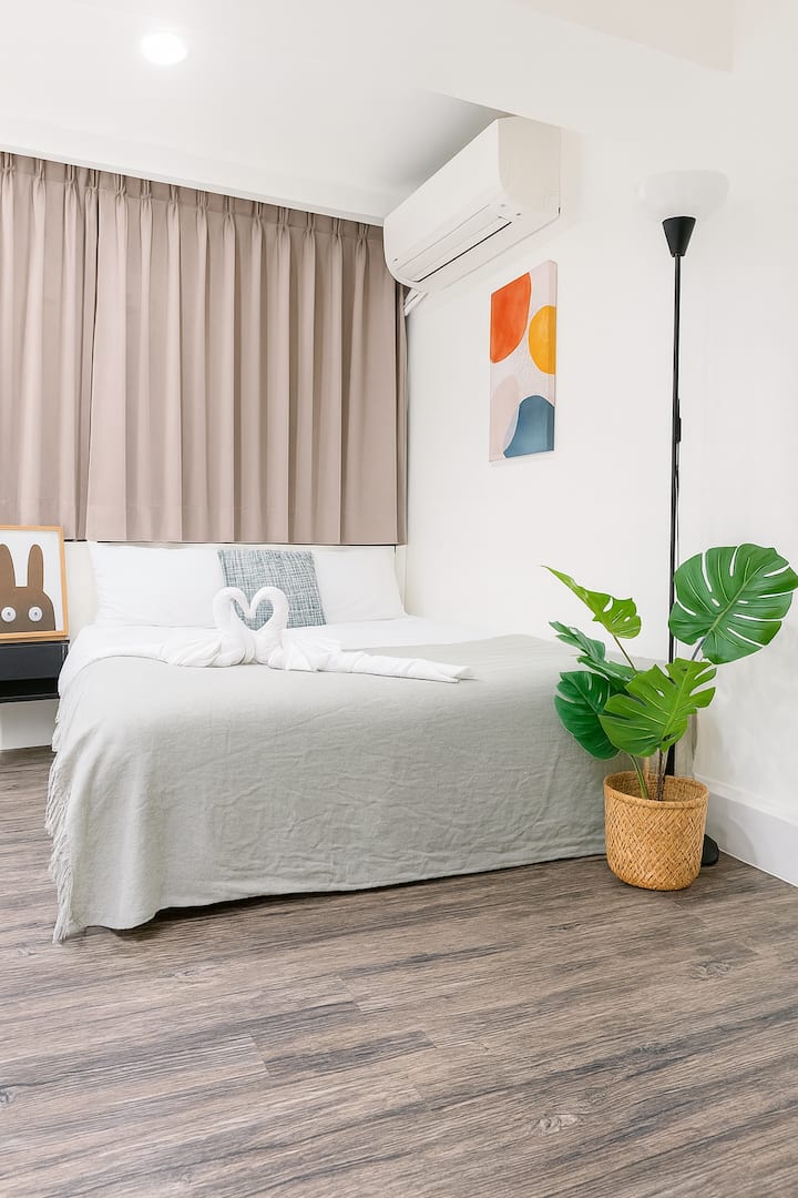 J800【西門町】高樓觀景・工業極簡6人房｜步行8分鐘到捷運｜電梯大樓｜1-6人 - Taiwan