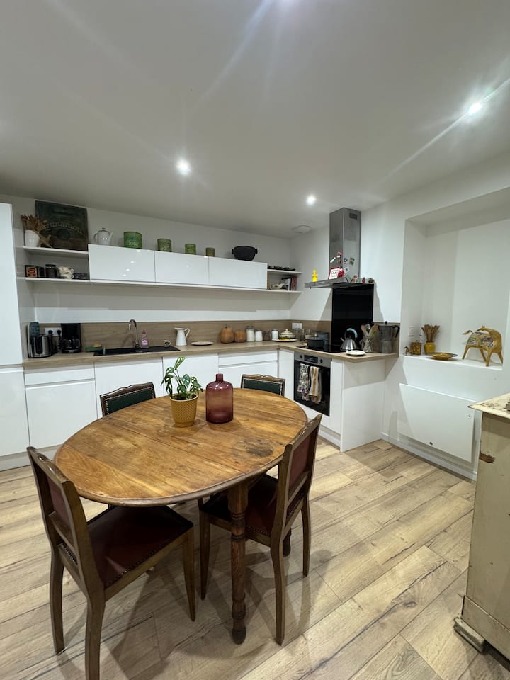 Chaleureux Duplex à La Campagne - Culoz