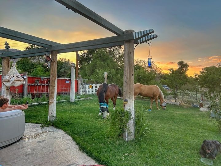 Rustic Sierra Ranchette #2- Horses-hot Tub-views - Big Pine, CA