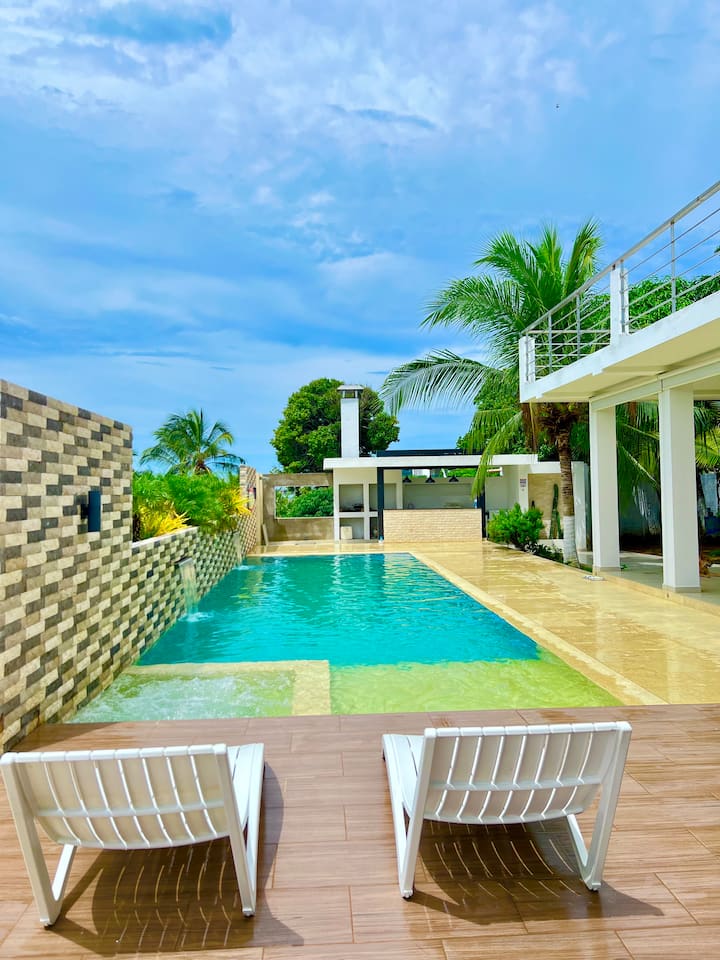 Cabaña En Caño Dulce + Piscina & Jacuzzi - Puerto Colombia