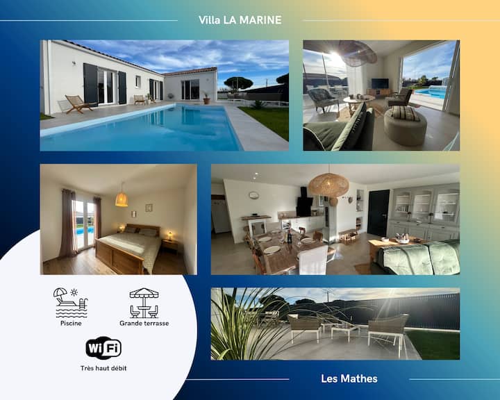 Villa "La Marine" Avec Jardin, Terrasse Et Piscine - Les Mathes