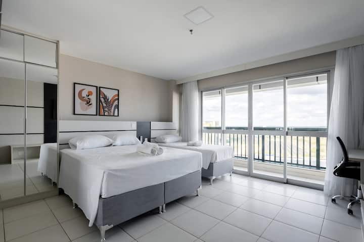 Flat No Centro Com Vista Magnífica Da Esplanada - Brasilia City