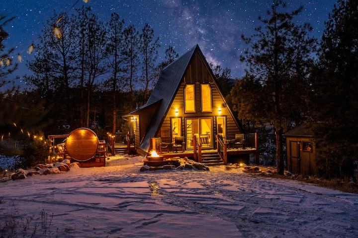 New! Off-grid A-frame | Sauna And Stargazing Swing - Colorado