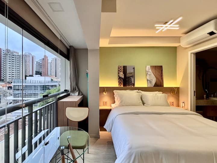 Novo Studio Amplo E Moderno Em Pinheiros Jardins - Pinheiros