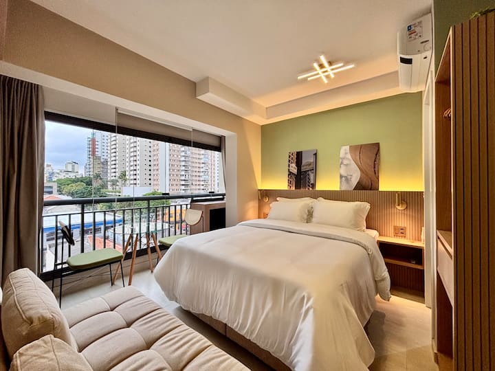 Novo Studio Amplo E Moderno Em Pinheiros Jardins - Pinheiros