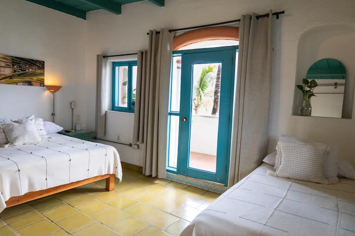 San Blas | Queen Size Bed + Single Bed | Balcony - Sayulita