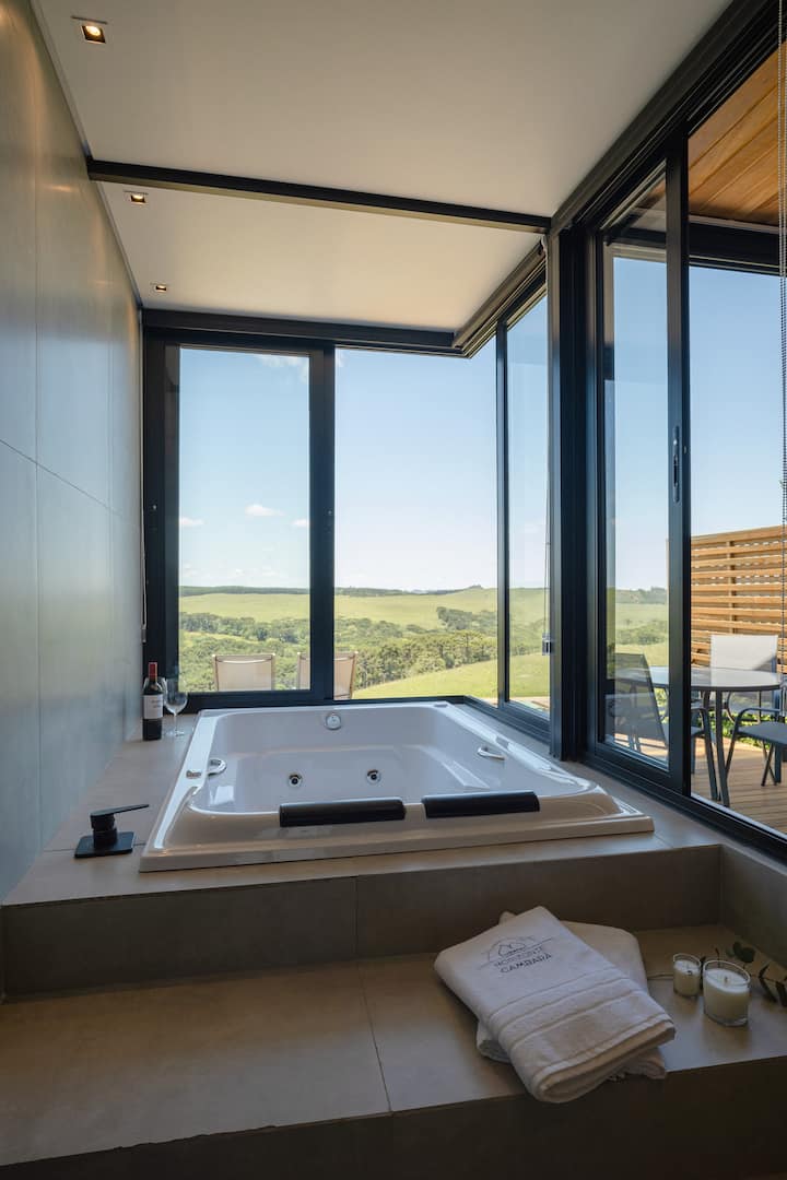 Cabana Horizonte C/ Hidro, Piso Aquec E Café Manhã - Cambará do Sul