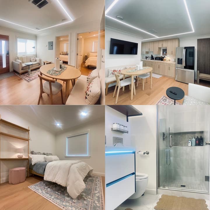 Renovated Private Entry Guest Suite 2br1ba Laundry - San José