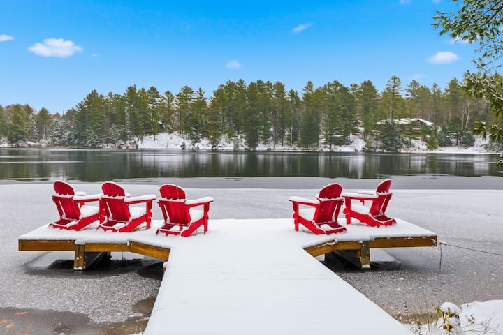 Cozy Muskoka Waterfront Cabin | Skating | Nature - Huntsville