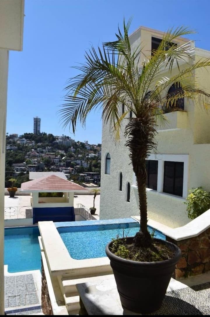 Bonita Villa En Condominio Con Alberca - Pie de la Cuesta