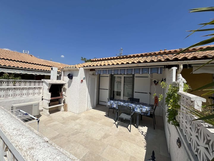Jolie Maison D'angle Pour 5 Personnes, Séjour Clim - Portiragnes