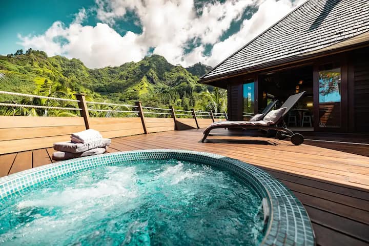 Moorea Tropical 3-br Villa W/ Pool & Caldera View - French Polynesia