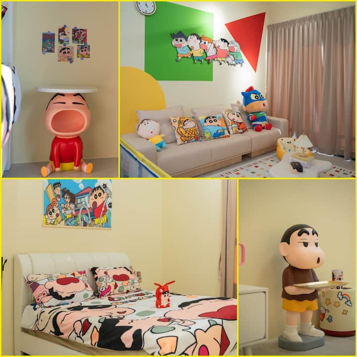 Shinchan’s Hideout Theme蜡笔小新 - By Kidtopia Stays - Bukit Mertajam