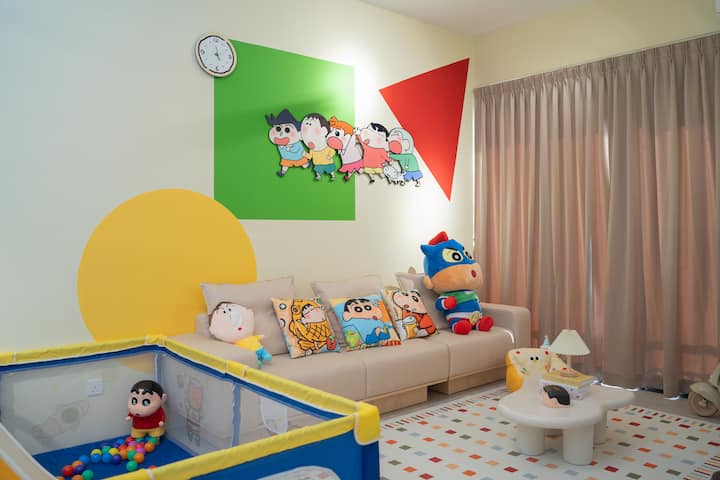 Shinchan’s Hideout Theme蜡笔小新 - By Kidtopia Stays - Bukit Mertajam