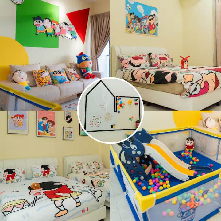 Shinchan’s Hideout Theme蜡笔小新 - By Kidtopia Stays - Penang