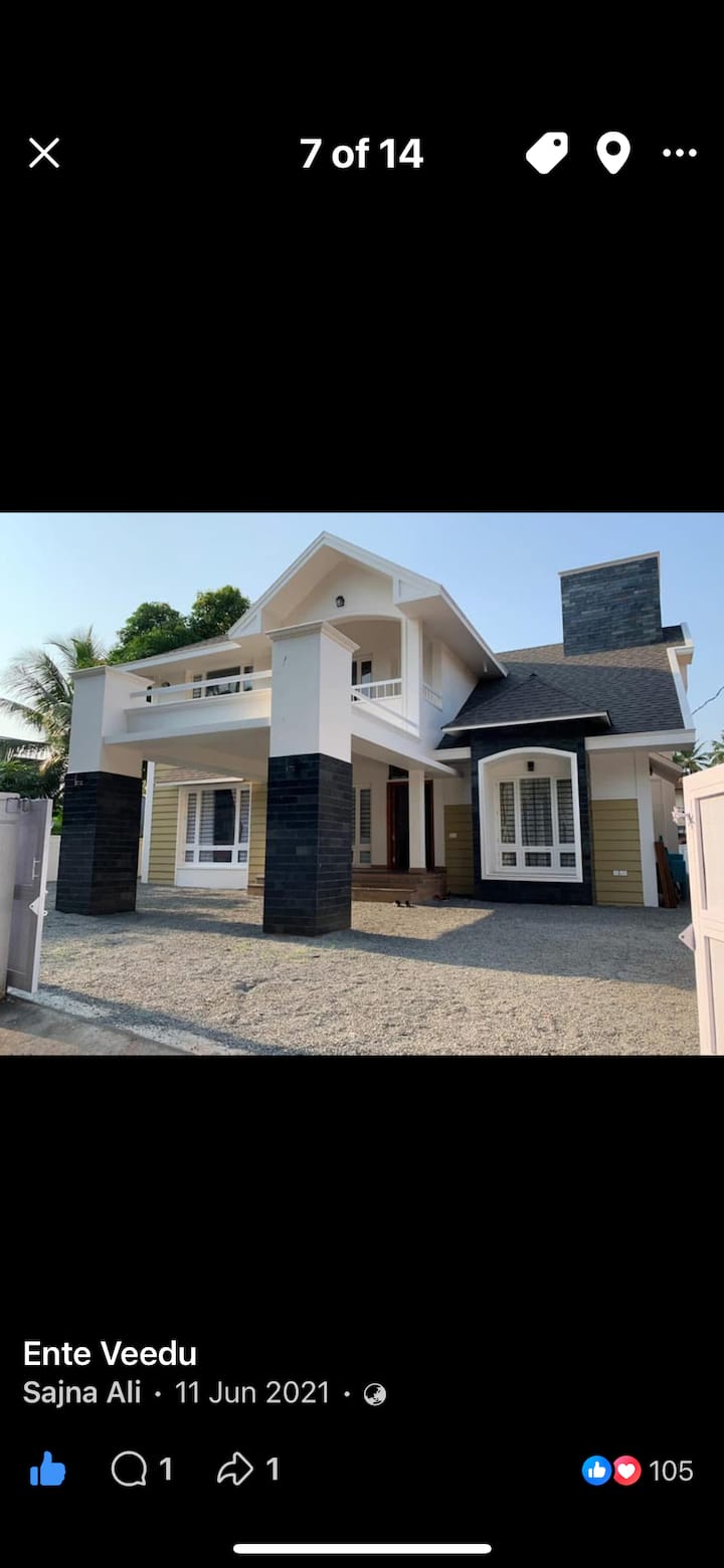 Mannath
New Luxury House 
Upstairs 2 Bedroom - Kannur